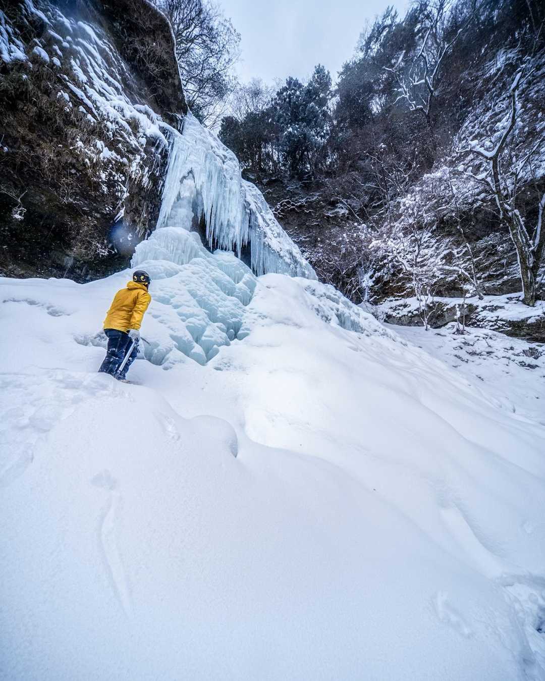 琵琶の滝 中の滝 氷瀑 2026.01.25 / ぷにもちさんの白屋岳の活動データ | YAMAP / ヤマップ