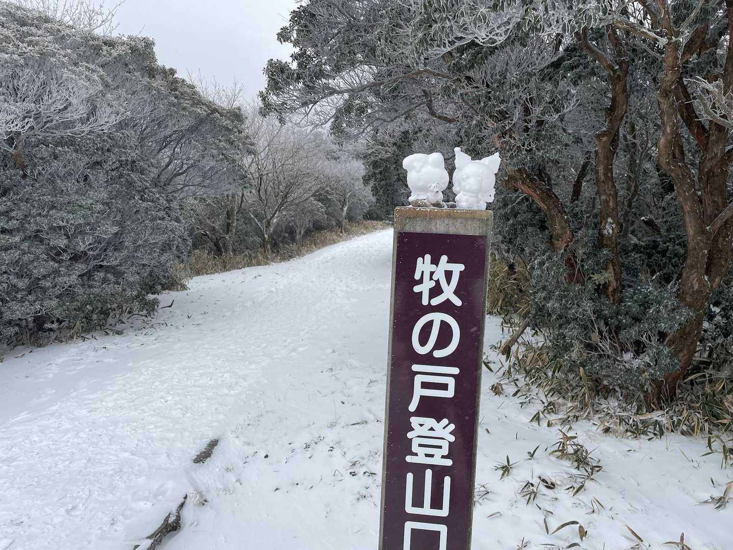 爆風雪の牧の戸🏔️雪だるま職人弟子入😆 / ZERO POINTさんの九重山（久住山）・大船山・星生山の活動データ | YAMAP / ヤマップ