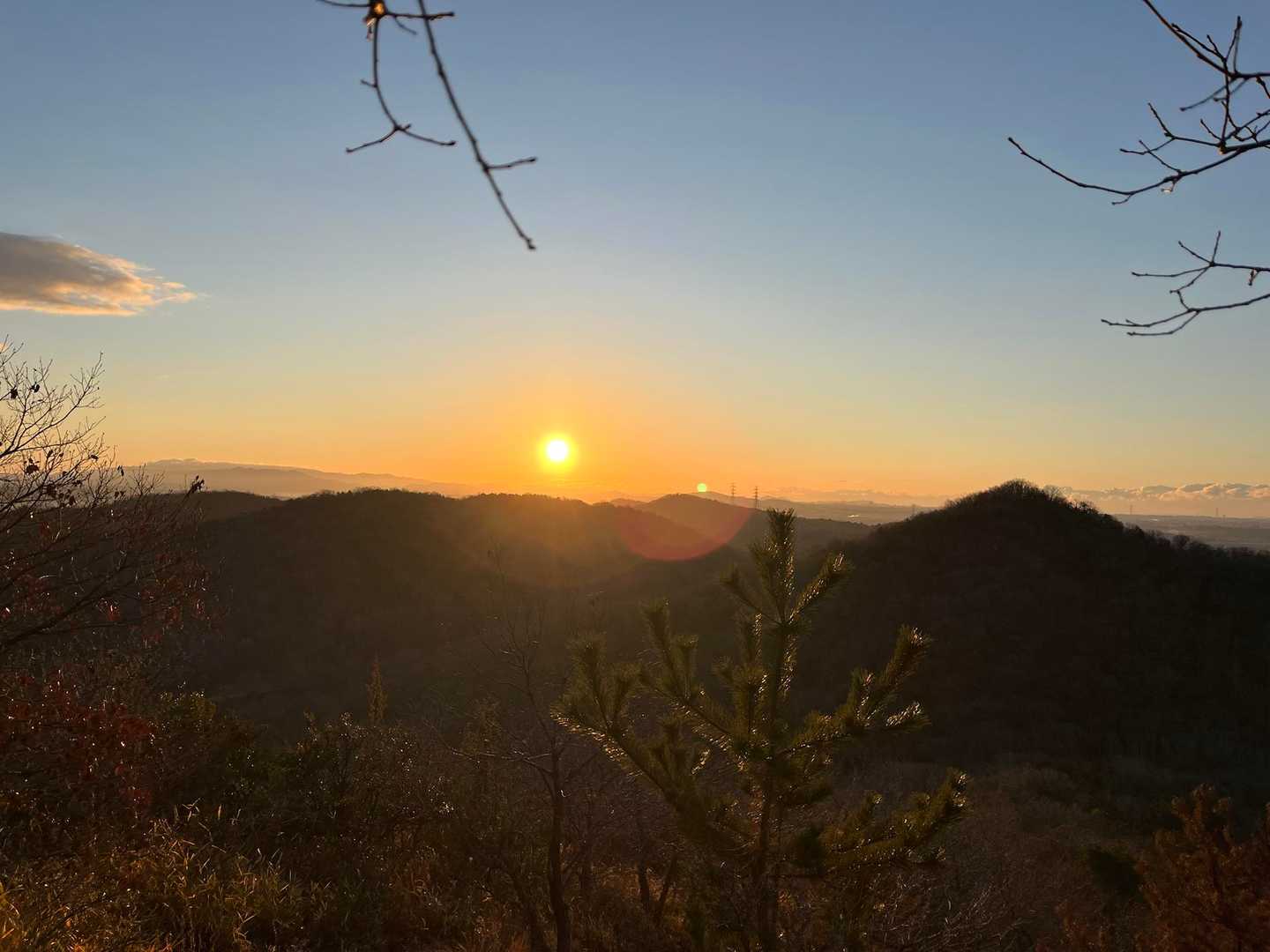 惣山からの初日の出☀️ / なっかさんのウォーキングの活動データ | YAMAP / ヤマップ