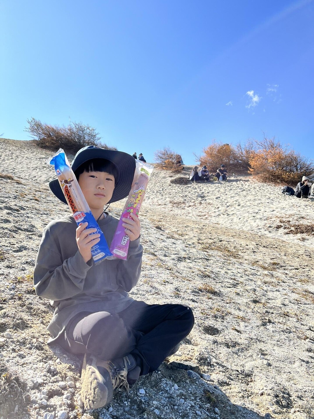 日向山山頂で何故かのっぽ。 このあと「喉... / Gar.7さんのモーメント | YAMAP / ヤマップ