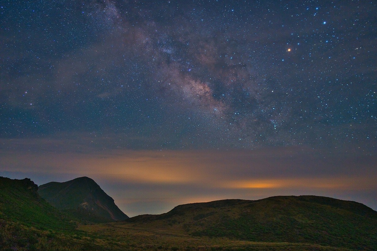 くじゅう連山からの天の川とミヤマキリシマ（R4.6.1~2）① / としちゃんさんの九重山（久住山）・大船山・星生山の活動データ | YAMAP / ヤマップ