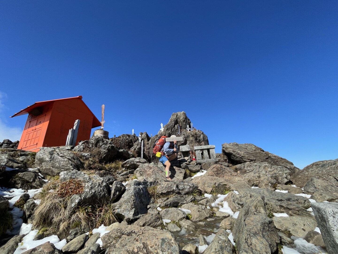 チラチラ雪の早池峰山(UL勉強中の15kg) / O.W👣さんの早池峰山・薬師岳・鶏頭山の活動データ | YAMAP / ヤマップ