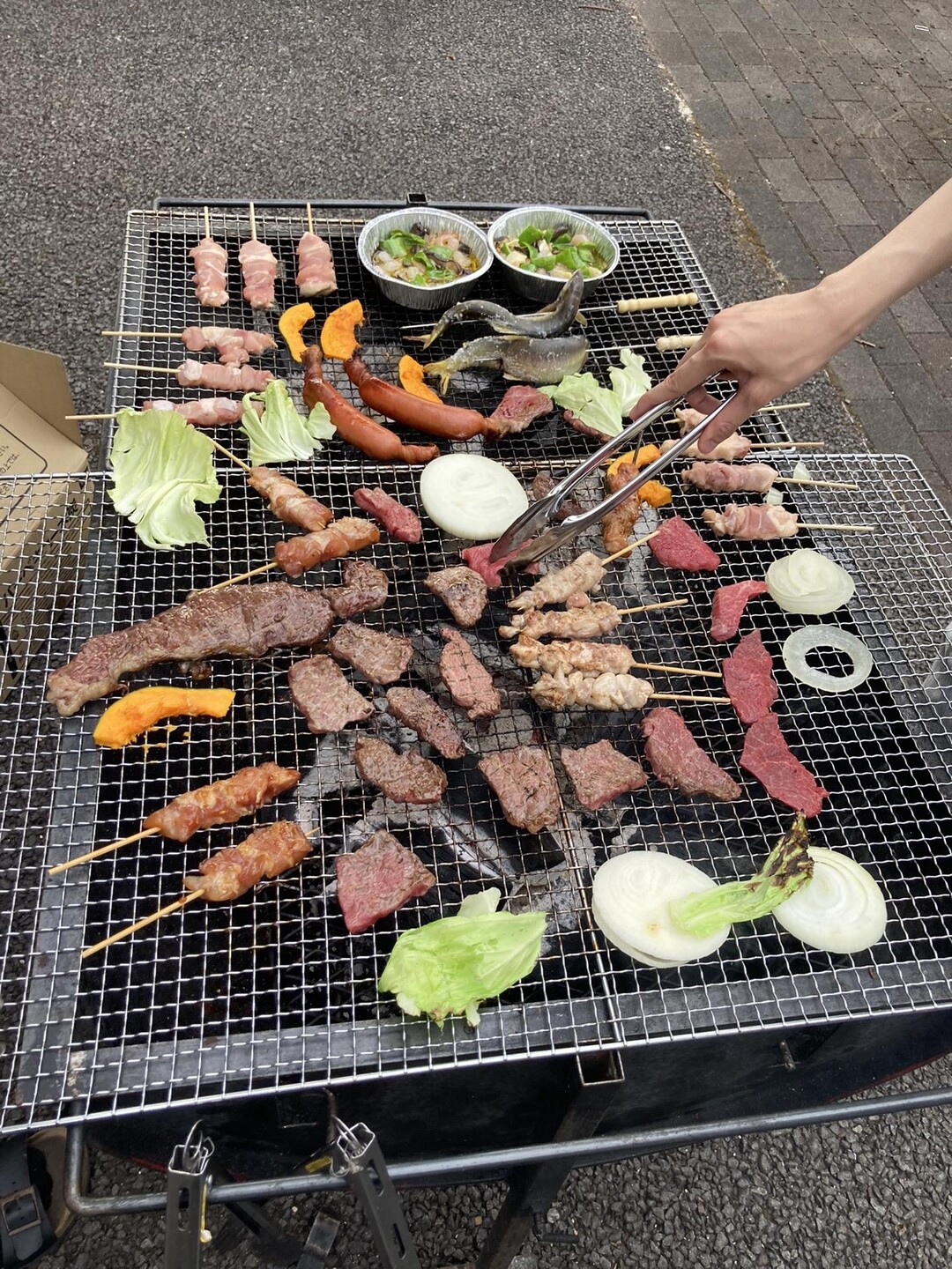 職場でBBQ。人数多いぶん一杯のお肉 / Ypaaさんのモーメント | YAMAP / ヤマップ