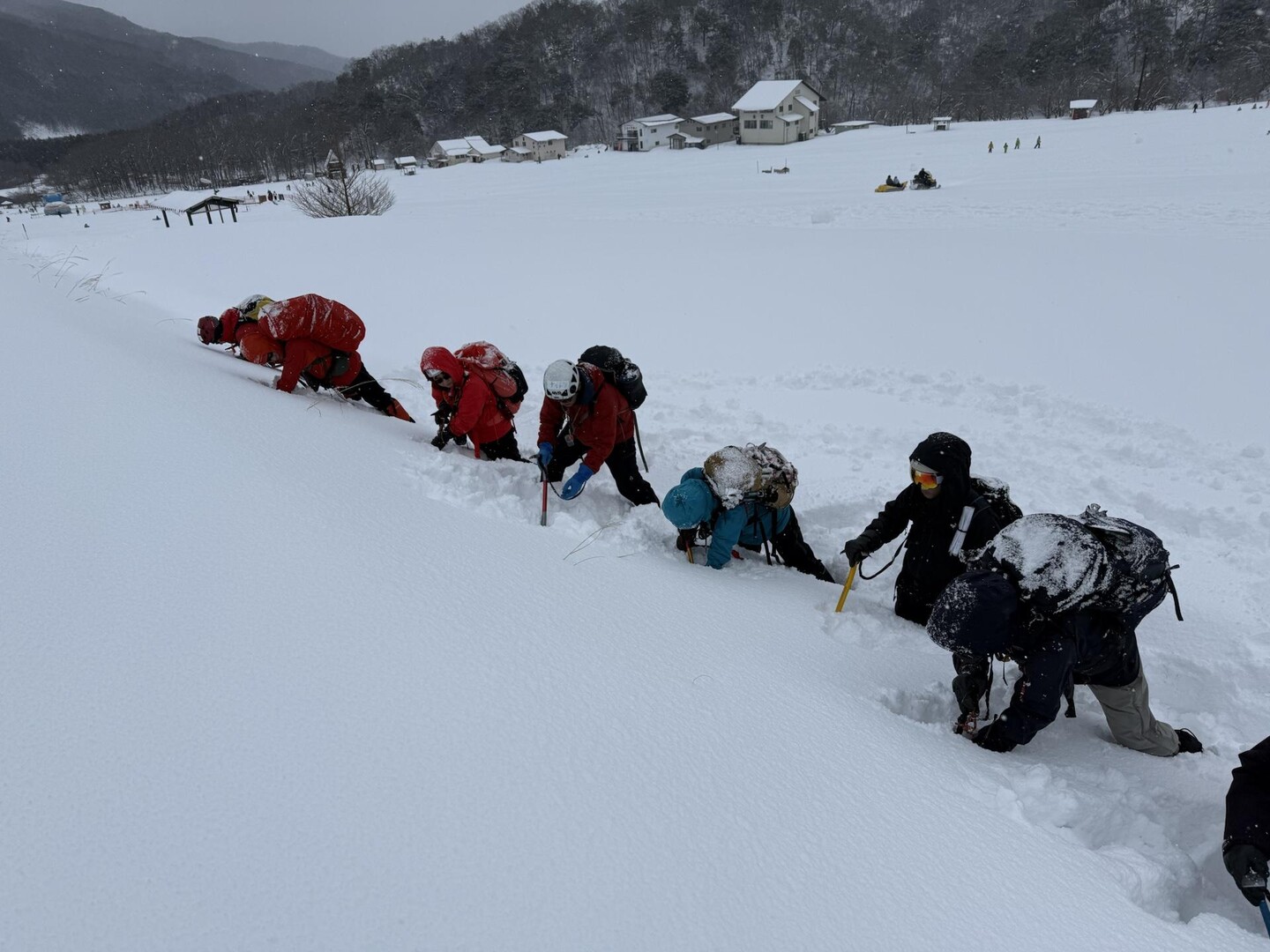京都府山岳連盟主催の「真冬の雪上訓練」に... / ryosui_ さんのモーメント | YAMAP / ヤマップ