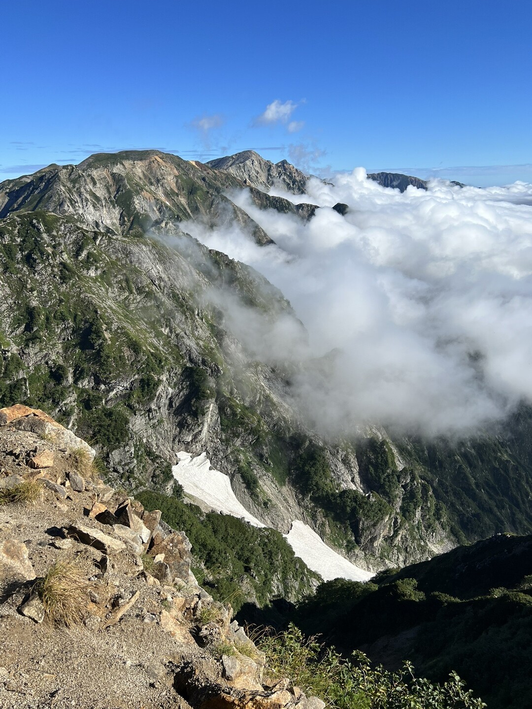 唐松岳☔️→🌤 / tea003さんの鹿島槍ヶ岳・五竜岳（五龍岳）・唐松岳の活動データ | YAMAP / ヤマップ