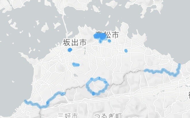阿讃縦走路をどうやって繋げるか？お絵描き... / xmatyoさんのモーメント | YAMAP / ヤマップ