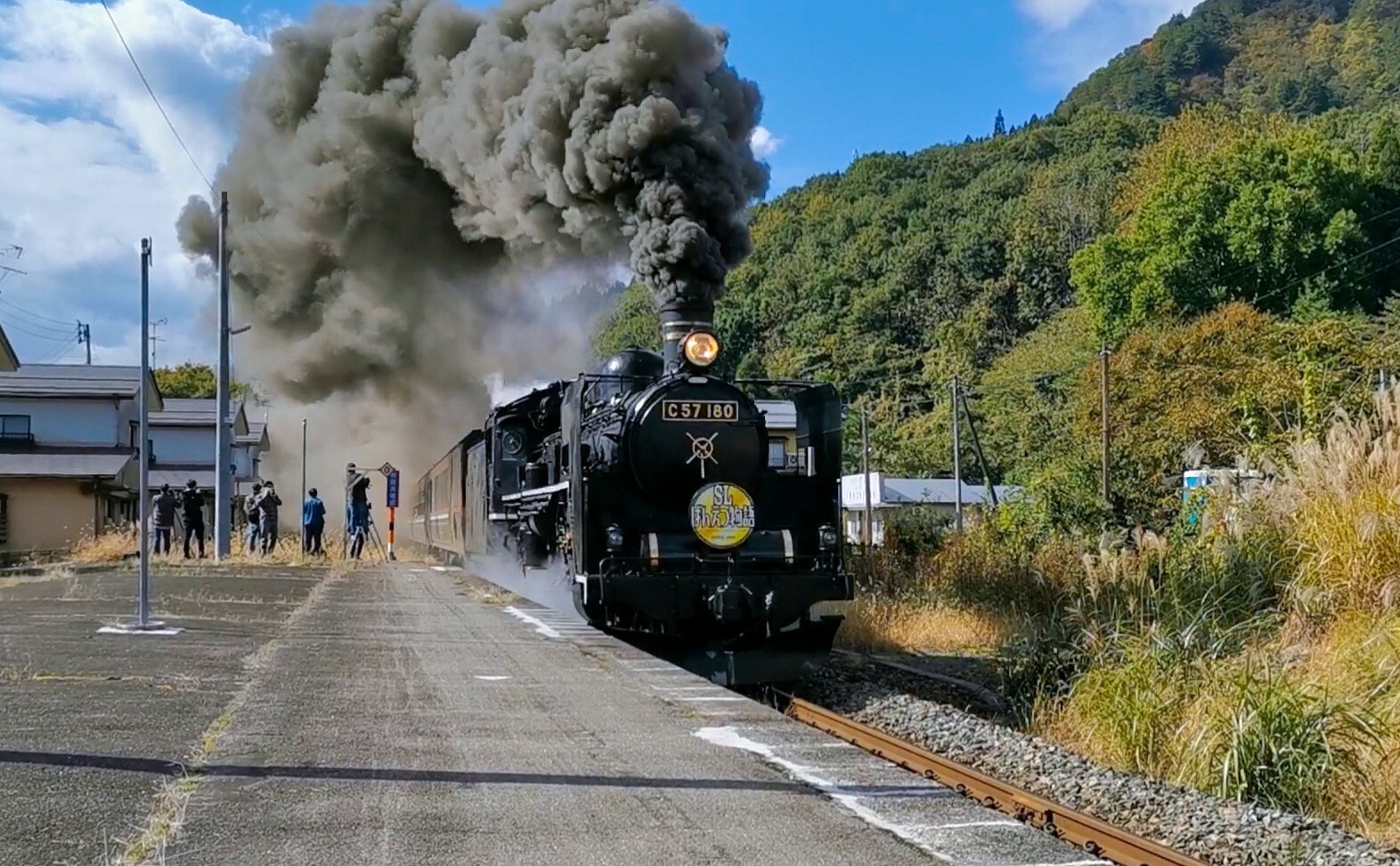 SLばんえつ物語を見学し 麒麟山公園で麒... / やじん1978さんのモーメント | YAMAP / ヤマップ
