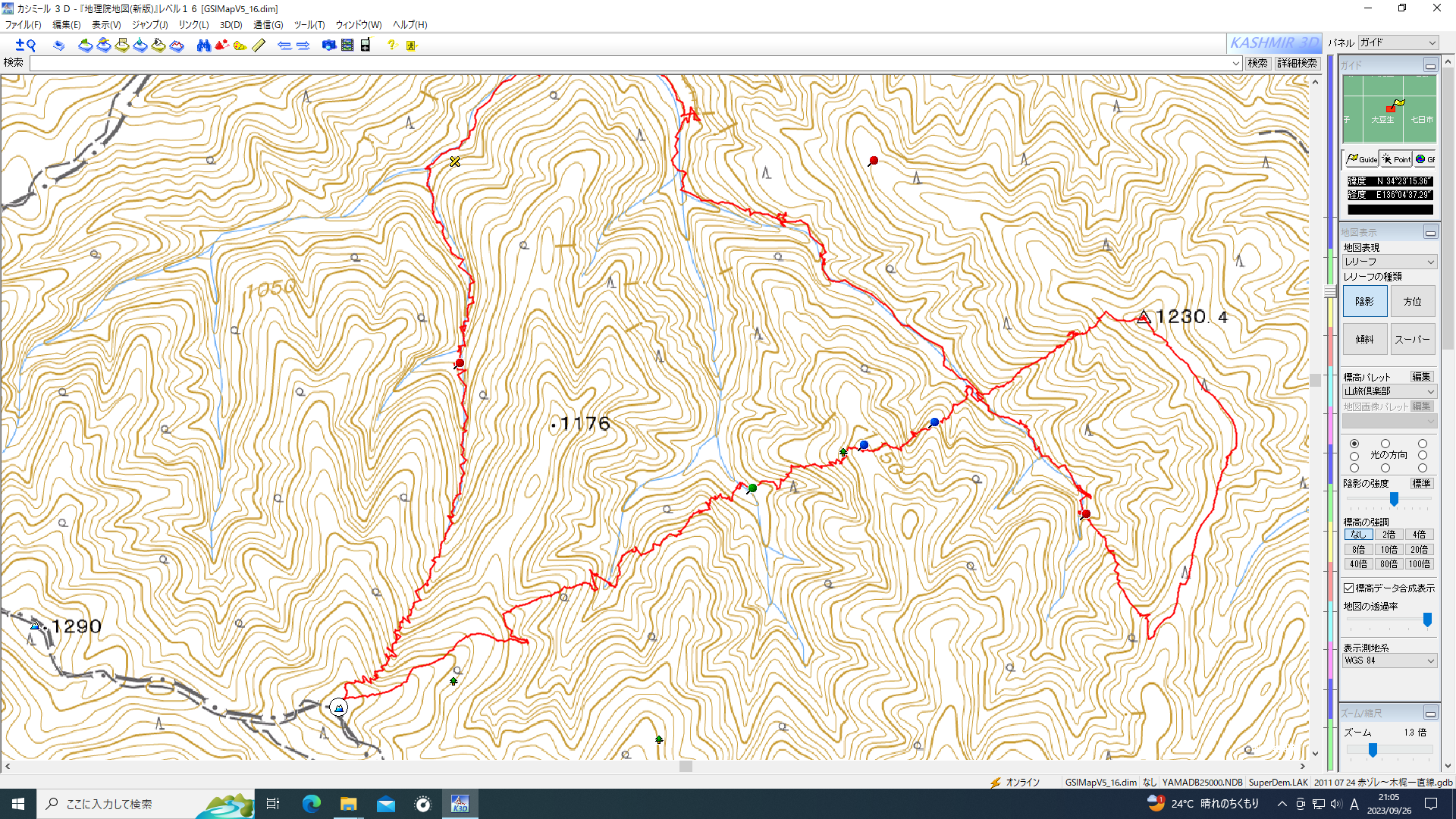 以前赤ゾレ山から木梶山を一直線で結ぼうと... / TRA01さんのモーメント | YAMAP / ヤマップ