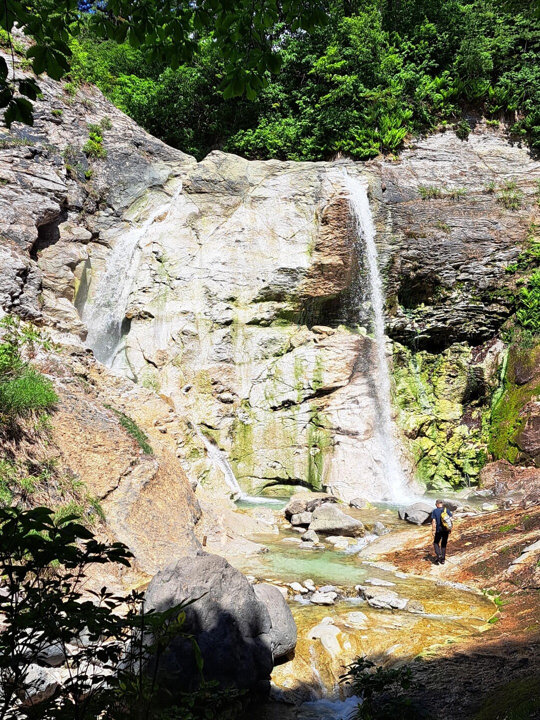 念願の川原毛大湯滝 / kco（ケーコ）さんの高松岳・山伏岳・石神山の活動日記 | YAMAP / ヤマップ