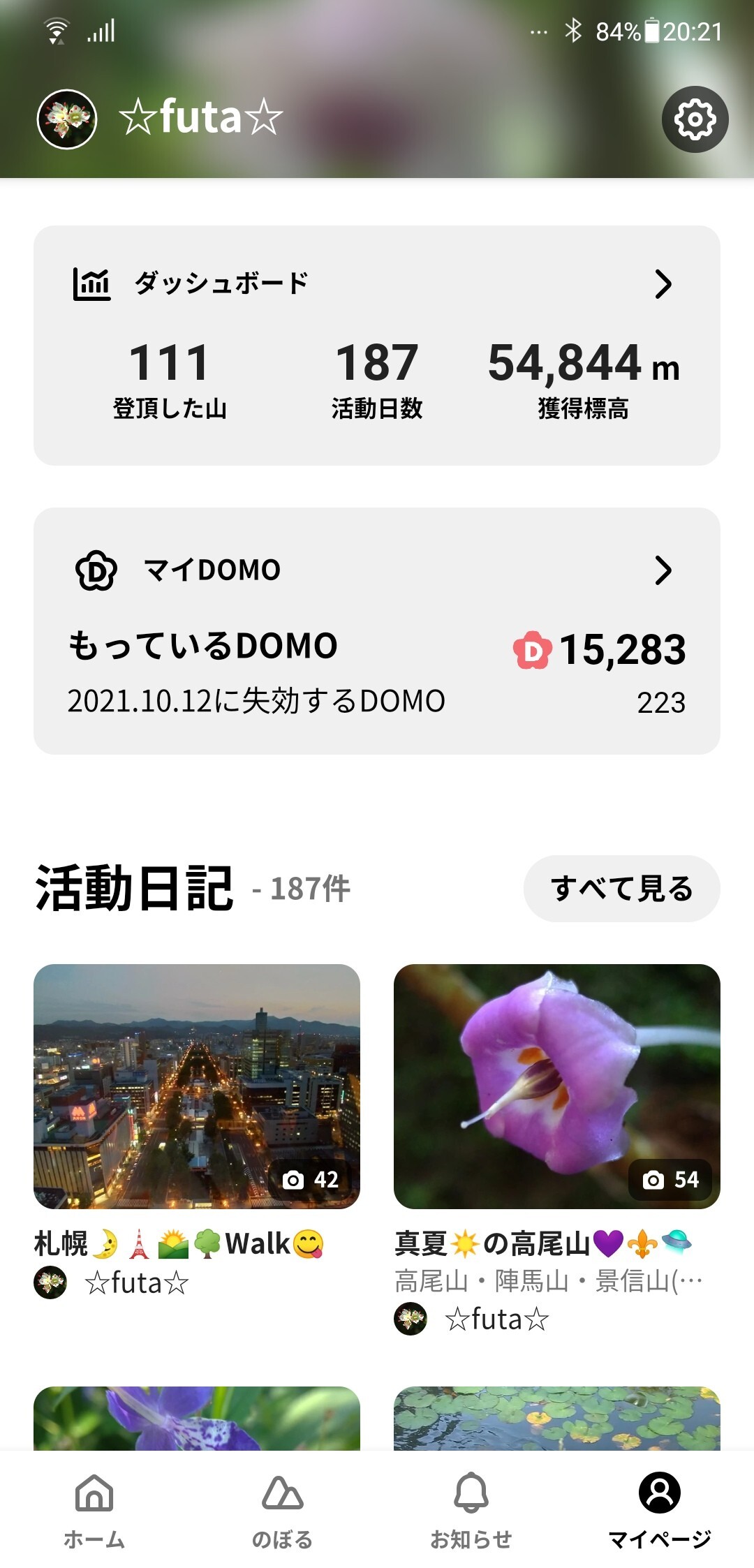 おー！一気にDOMOの数が増えましたね ... / ☆futa☆さんのモーメント | YAMAP / ヤマップ