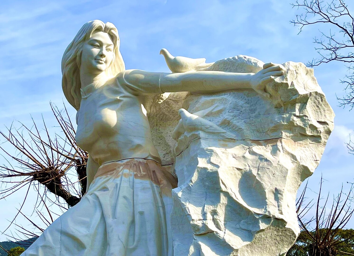 🕊When Doves Cry🐦ハトが鳴くとき・・・🥹浦上教会〜原爆資料館〜平和公園💒 / 🎼🎣じゅん🥾🥩さんの稲佐山の活動データ | YAMAP / ヤマップ