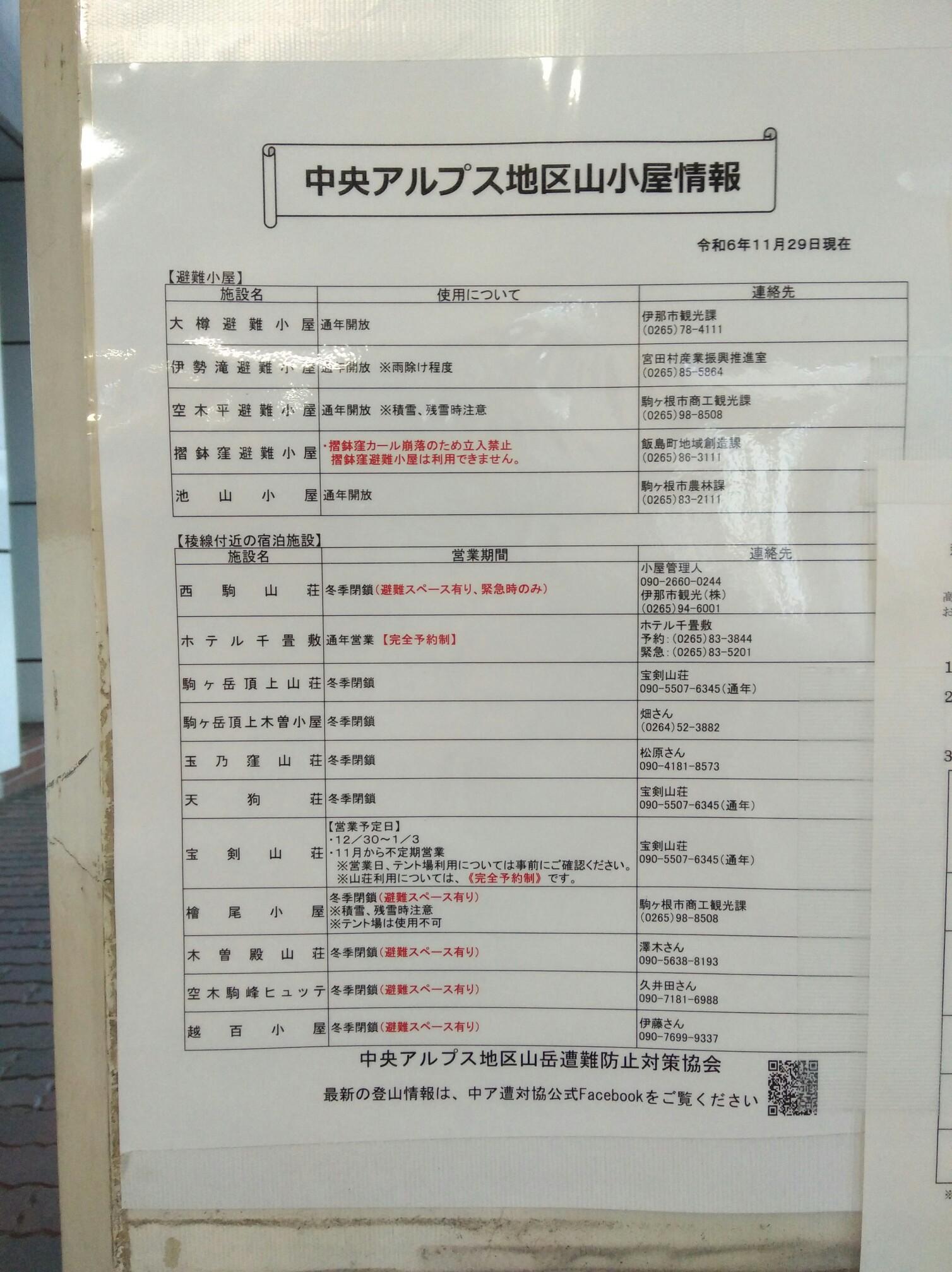 中アルプスの山小屋の情報は、駒ヶ根バス・... / wwさんのモーメント | YAMAP / ヤマップ