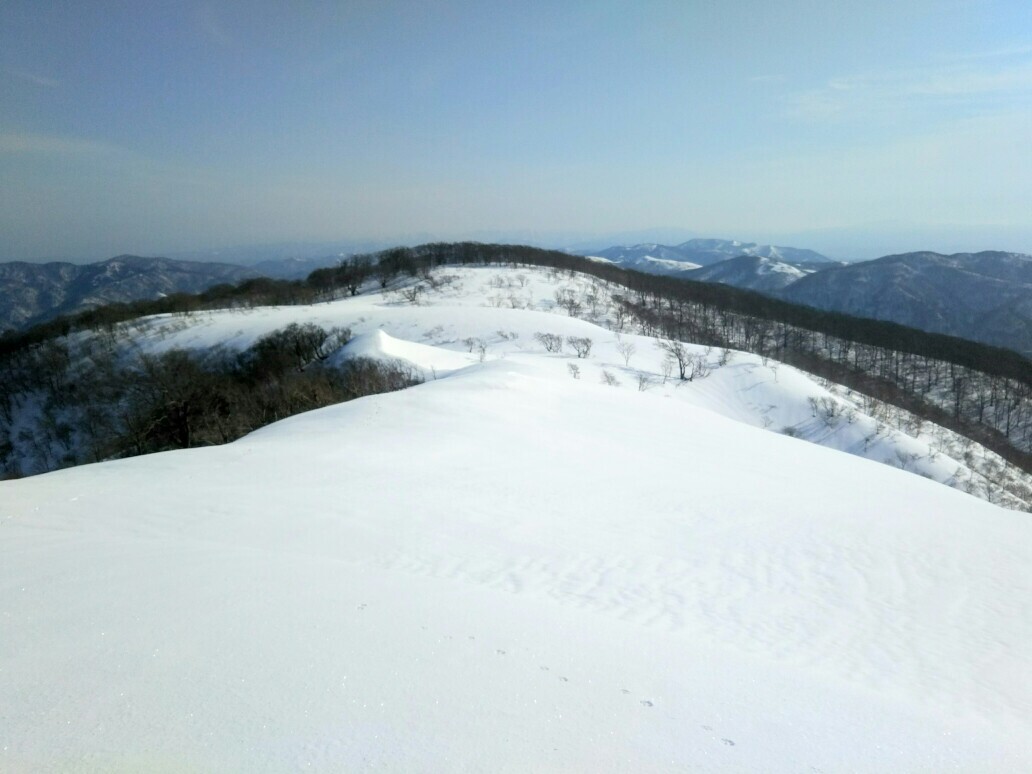 ⛄冬季限定ルート・ノロ尾から大御影950.1m 三重嶽974.1m 大日尾根 松屋～ノロ尾～大御影山～三重嶽～大日尾根～大日～林道着地点～松屋※周回コース / shimoさんの三国山・乗鞍岳 ...