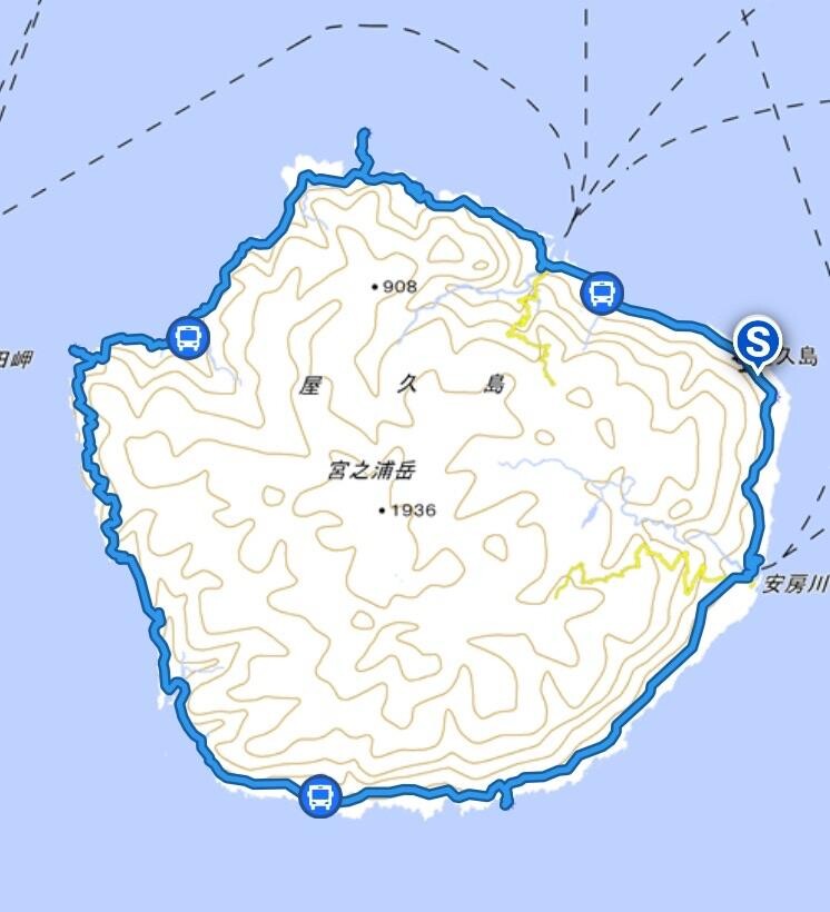 屋久島一周 / るんるんchさんの屋久島・宮之浦岳の活動データ | YAMAP / ヤマップ