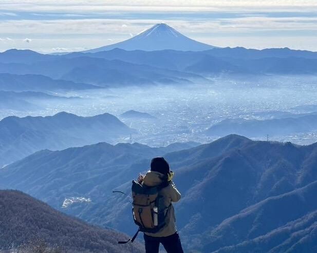 富士山の絶景を楽しみながら20mの岩を登る。 / chieさんの乾徳山・黒金山の活動データ | YAMAP / ヤマップ