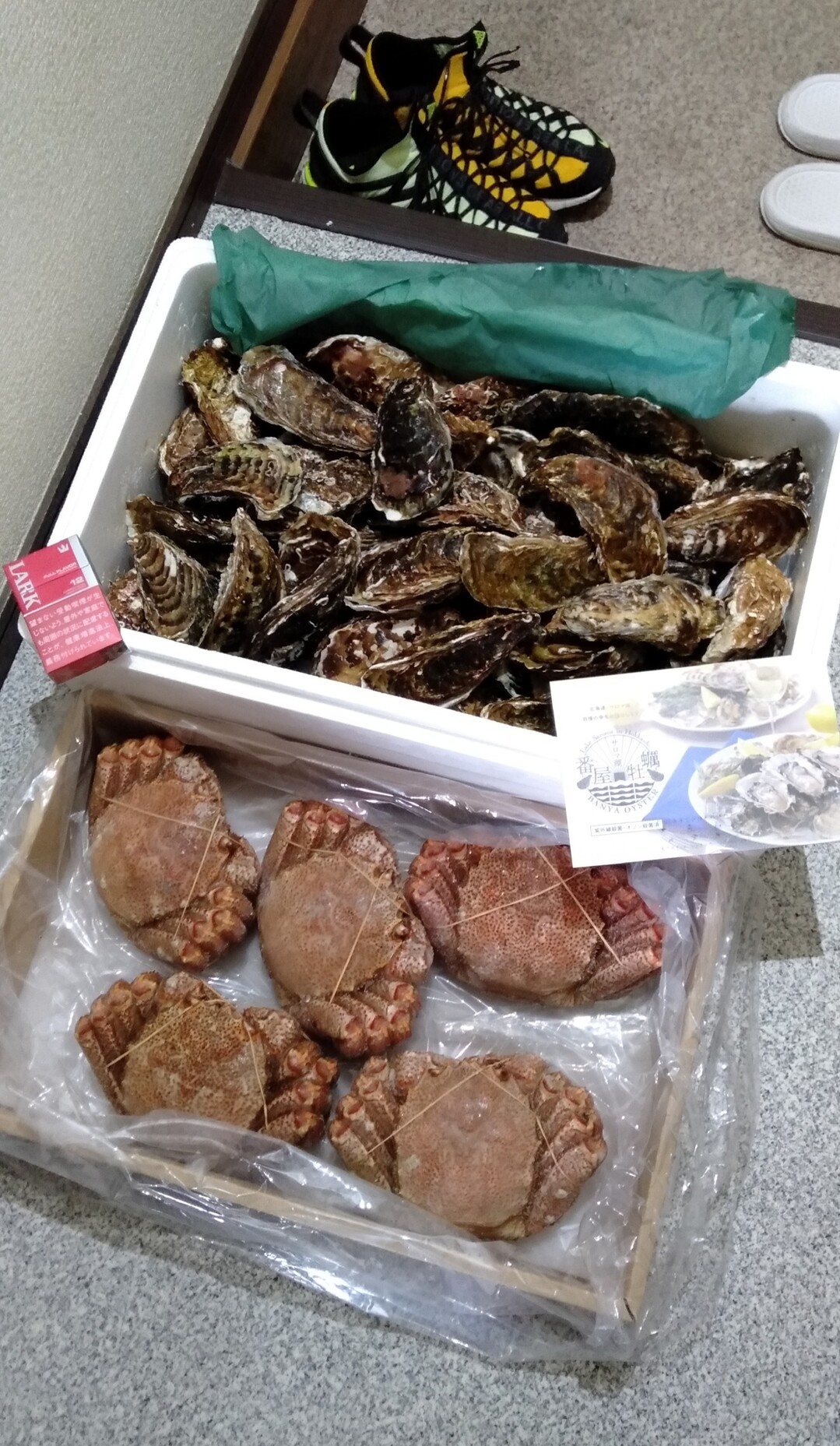 毛ガニ＆牡蠣ー！ 頓別産の650グラム... / kei21さんのモーメント | YAMAP / ヤマップ