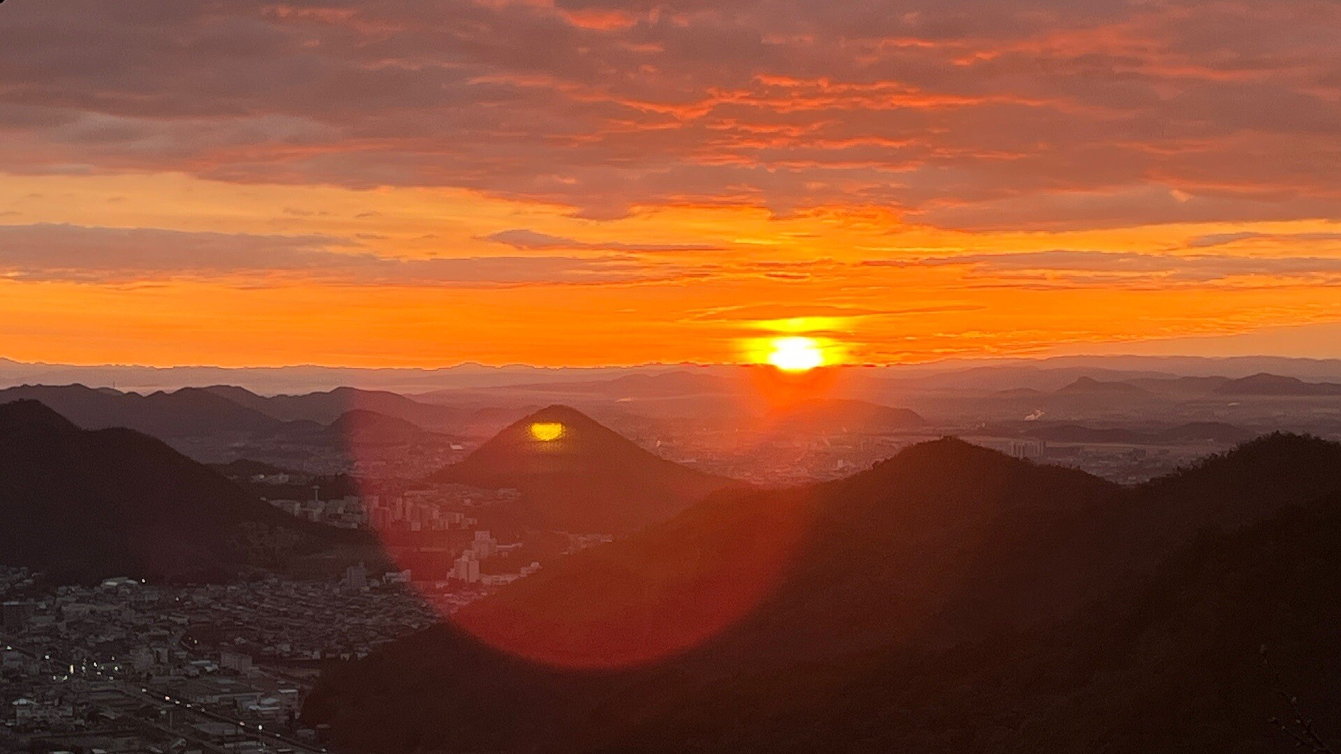 ようやく完璧初日の出 金華山 2022-01-29 / no.fearさんの金華山・洞山・舟伏山の活動データ | YAMAP / ヤマップ