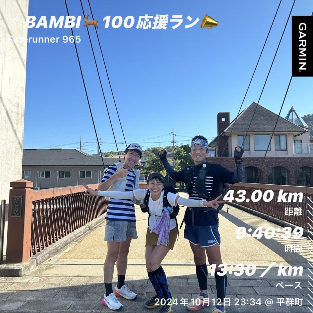 BAMBI🦌100逆走応援ラン(オーバーナイト) / イバキさんの生駒山・神津嶽・大原山の活動データ | YAMAP / ヤマップ