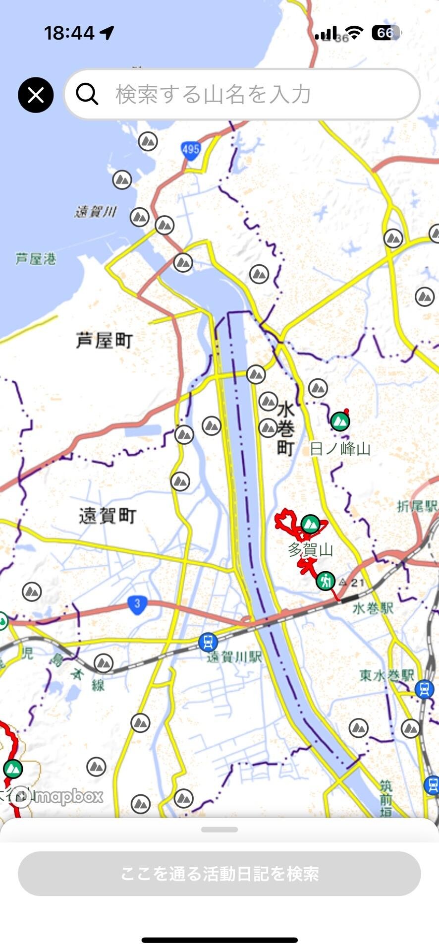 初の40km超29座 茶臼山・大下山・神手山・猪熊山・陳山・日ノ峰山・喚山・豊前坊山・多賀山・朳山・明神ヶ辻山・浅木... / koma_xさんの北九州市（八幡西区・若松区）の活動データ ...