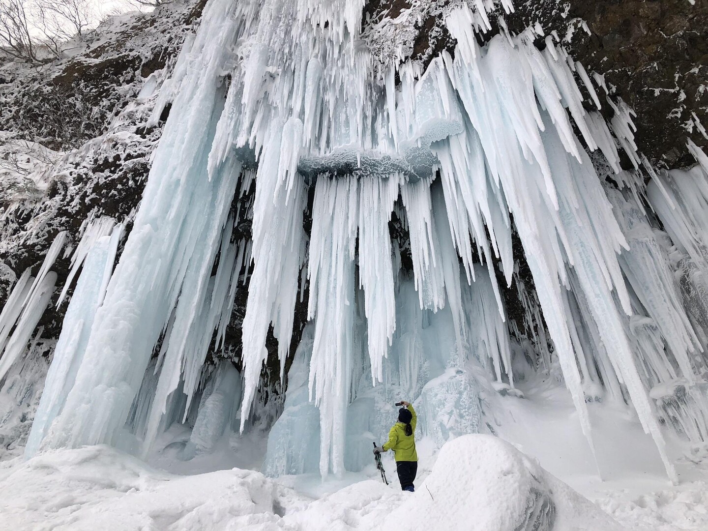 感動の白い世界へ☃️仙人沢氷瀑スノーハイク〜2023-2-7〜 / ちょうゆうさんの蔵王山・雁戸山・不忘山の活動データ | YAMAP / ヤマップ