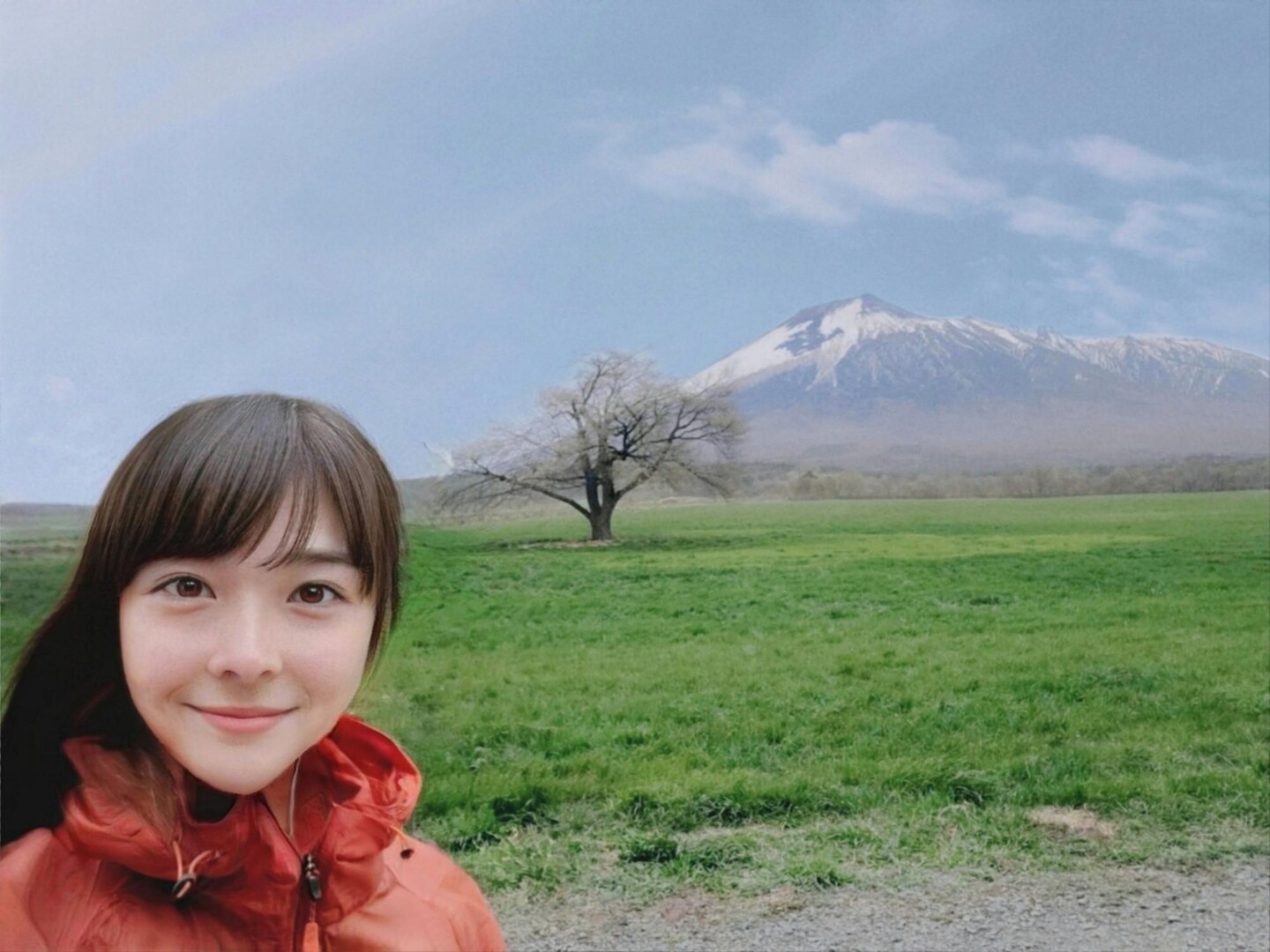 今夜の岩手山と桜とワタシ（）は… 🌸... / ken5btさんのモーメント | YAMAP / ヤマップ