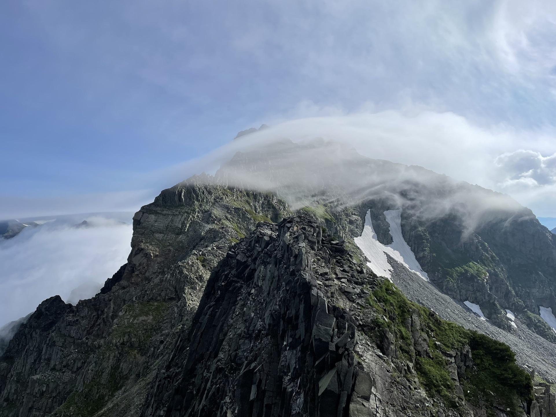 北穂高岳・北穂高岳南峰・涸沢岳・奥穂高岳 / fire.extinguishさんの槍ヶ岳・穂高岳・上高地の活動データ | YAMAP / ヤマップ