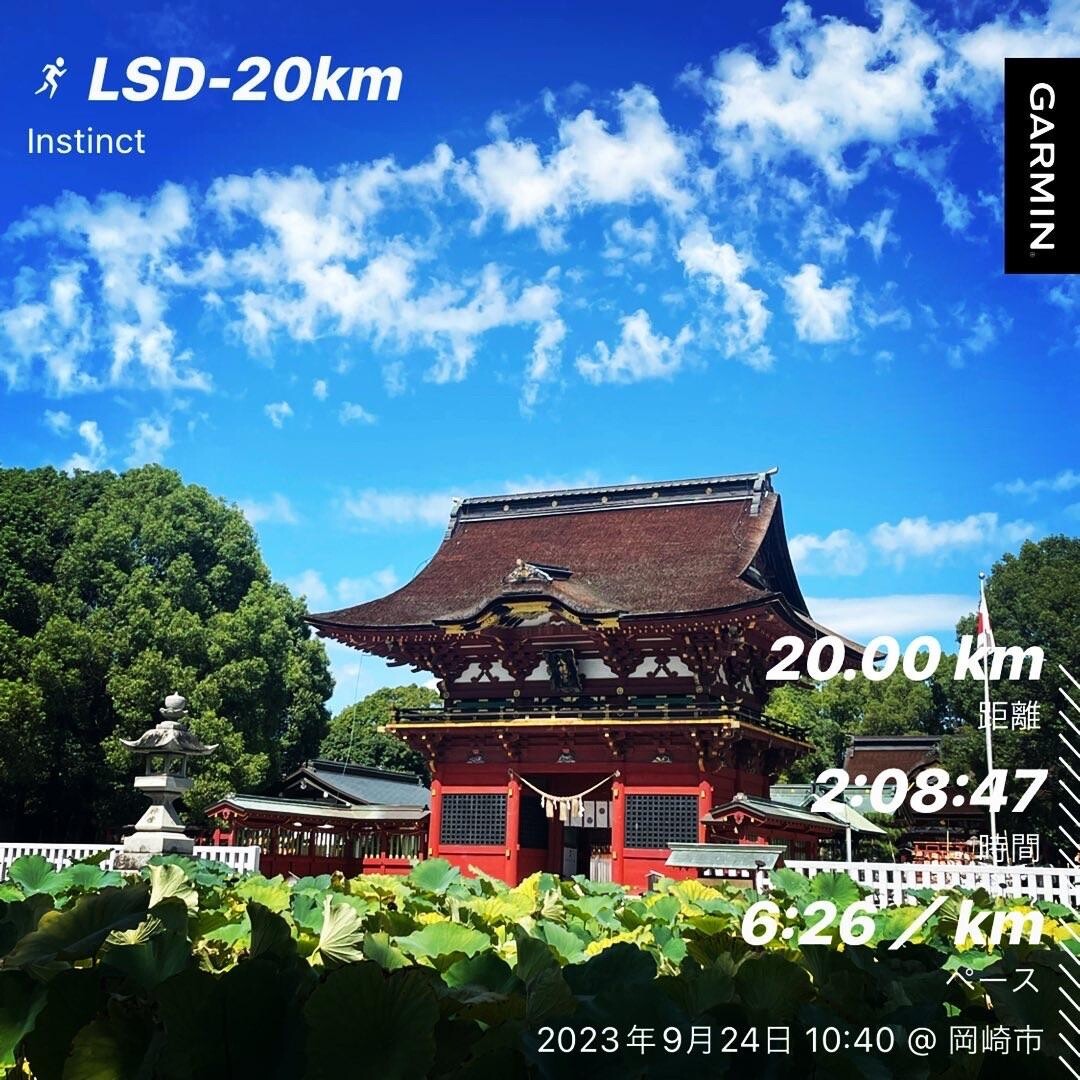 今日は結局LSD-20km にした、20... / Jackoumeriさんのモーメント | YAMAP / ヤマップ