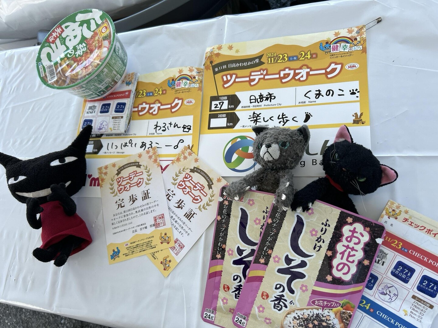 日高市ツーデーウォーク27km / くまのこさんの日和田山・物見山の活動データ | YAMAP / ヤマップ