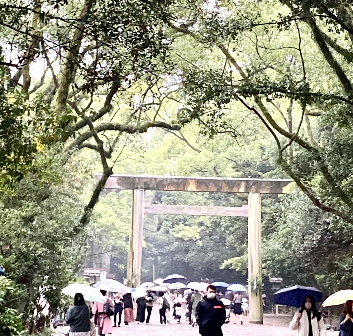 雨の中☔️用事が有り、何年ぶりかの熱田神... / mari.komakusaさんのモーメント | YAMAP / ヤマップ
