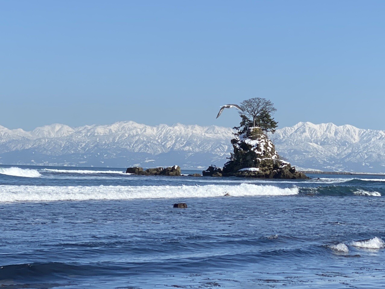 【富山湾に浮かぶ立山】 冬のこの時期、雨... / TACK🥷さんのモーメント | YAMAP / ヤマップ