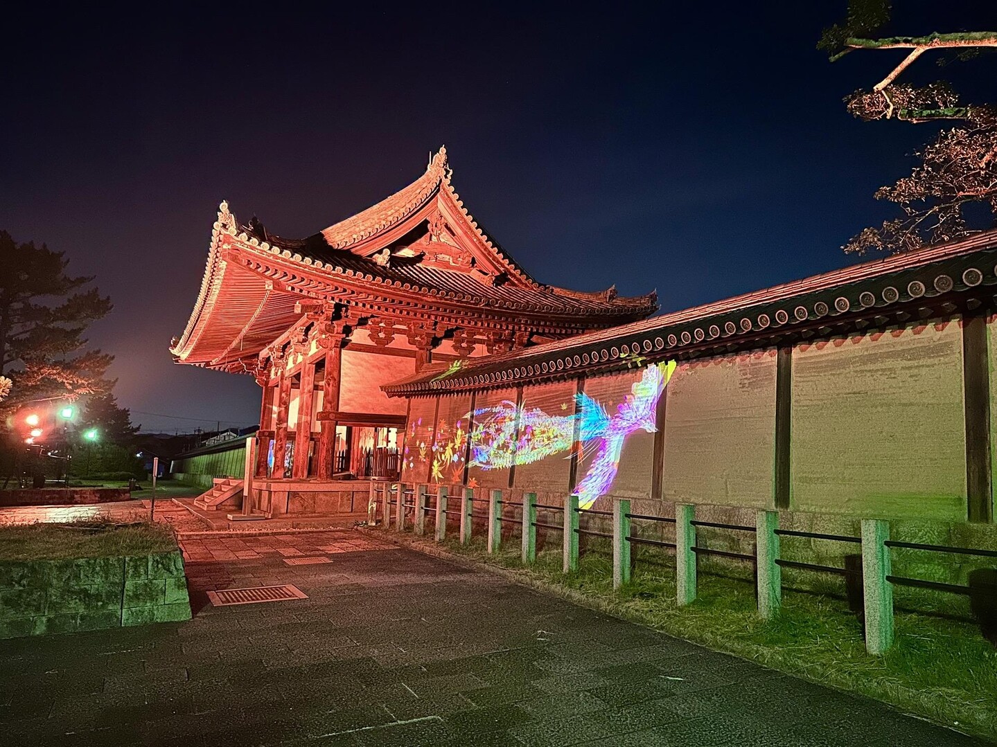 法隆寺世界遺産30周年ライトアップナイト🌌ウォーキング-2023-10-19 / nataiさんのウォーキングの活動データ | YAMAP / ヤマップ