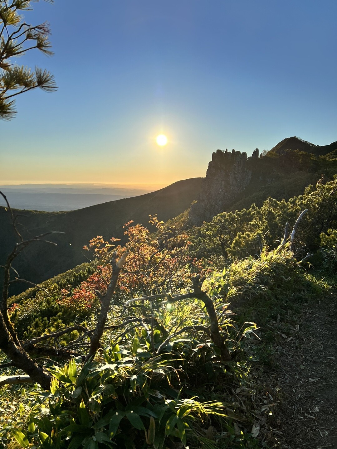 藻琴山 夕日と十五夜お月様 / mimiさんの藻琴山の活動データ | YAMAP / ヤマップ
