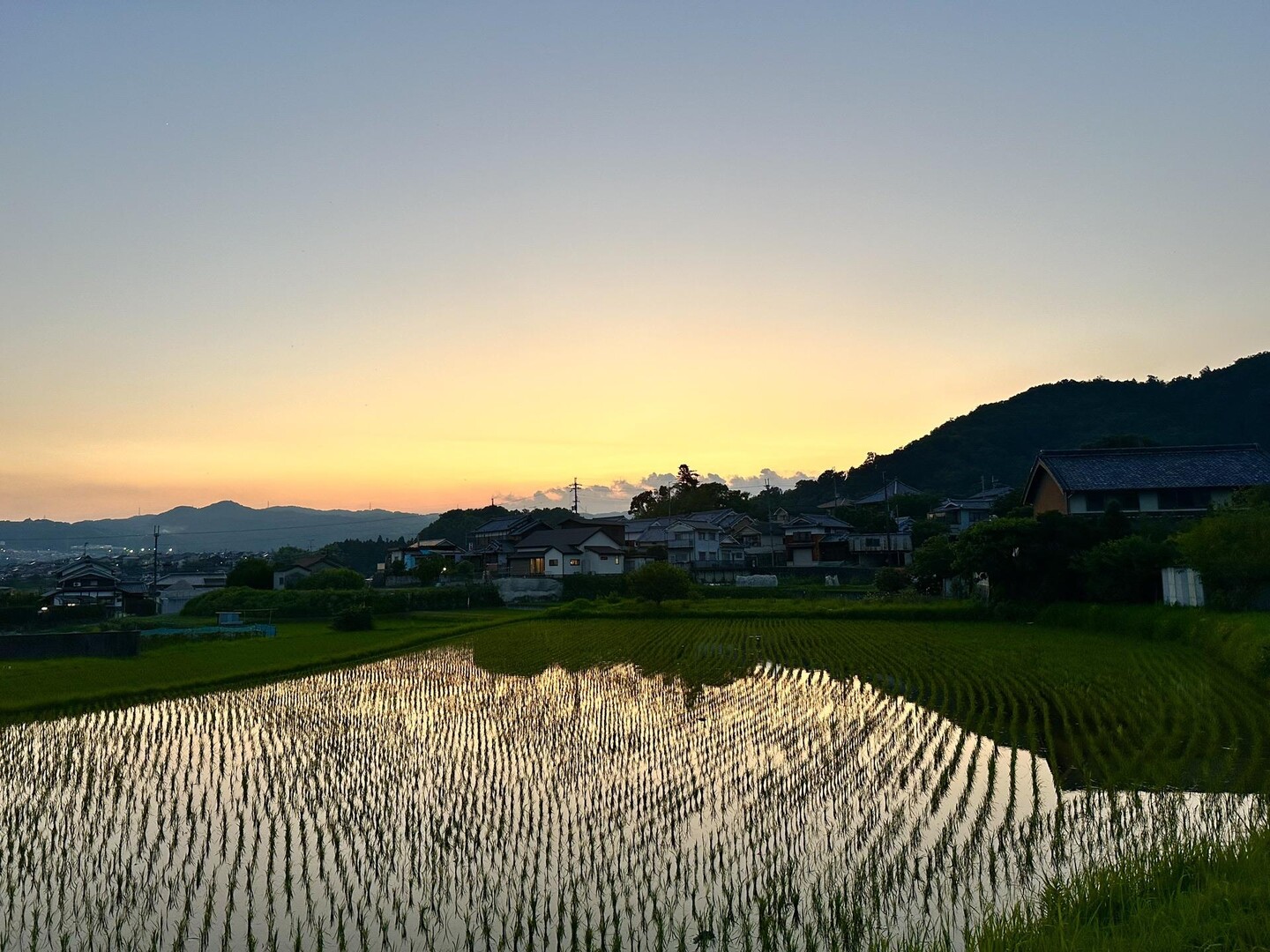 梅雨の晴れ間の夕焼け🌇斑鳩町散策👟 / nataiさんのウォーキングの活動データ | YAMAP / ヤマップ