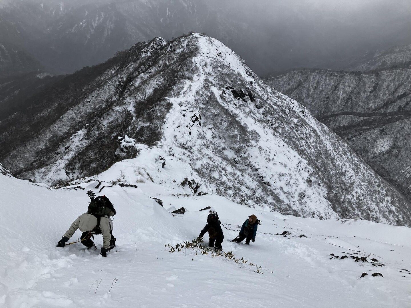 谷川岳西黒尾根ナイフリッジ2024年12... / shouさんのモーメント | YAMAP / ヤマップ