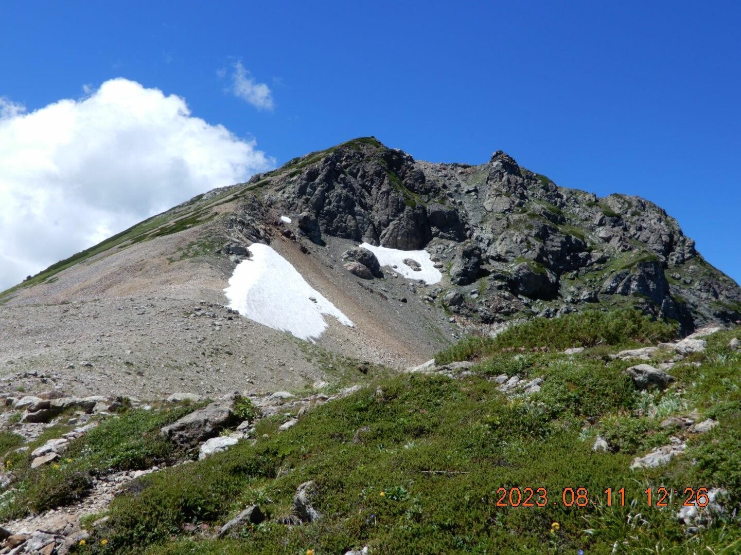 北ア、小蓮華山(大日岳)・白馬岳・旭岳・丸山・乗鞍岳(白馬連峰) / momotiさんの白馬岳・小蓮華山の活動データ | YAMAP / ヤマップ