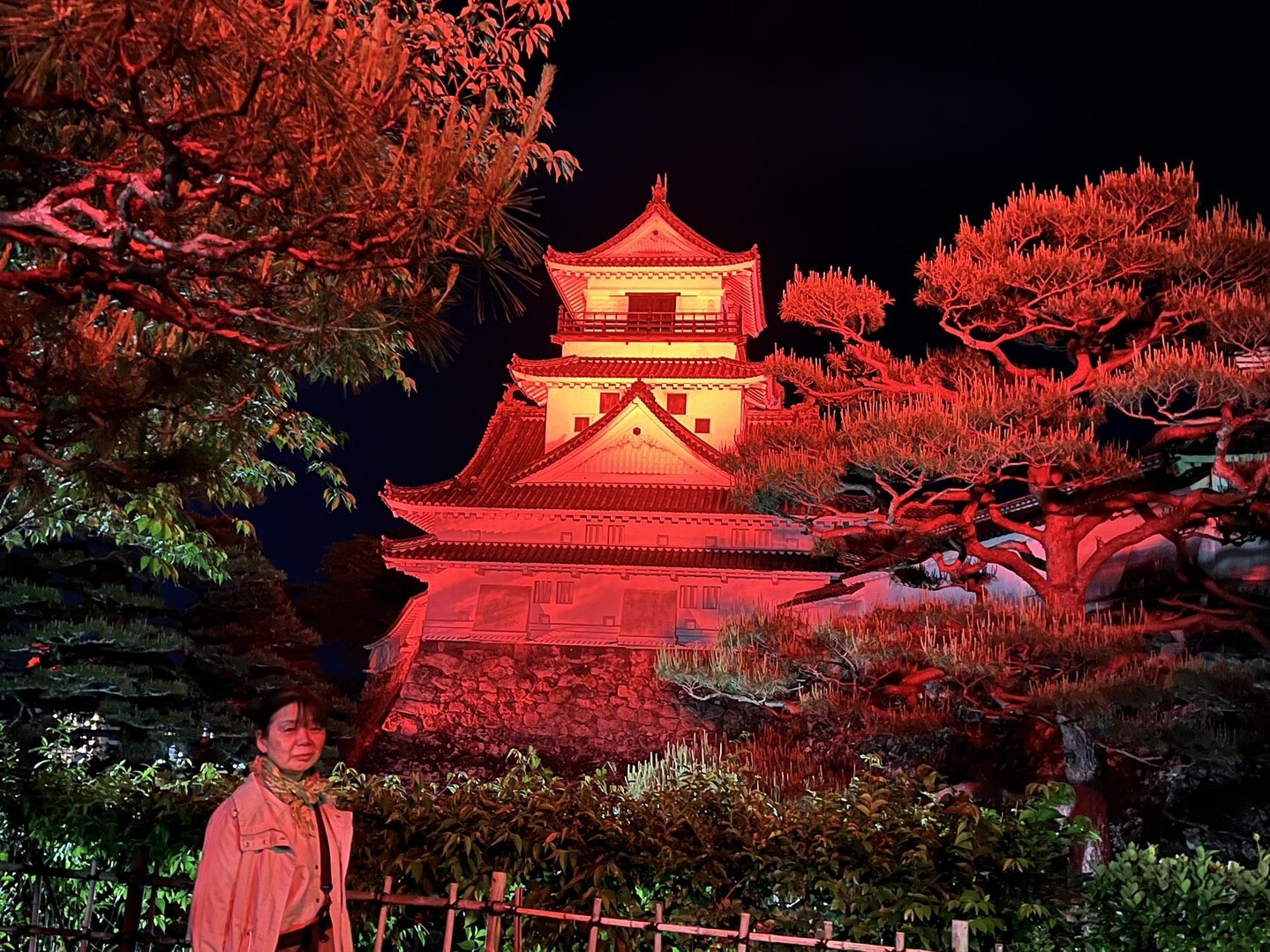 真っ赤な高知城：13年振りの友達と / mipiさんの高知市の活動データ | YAMAP / ヤマップ