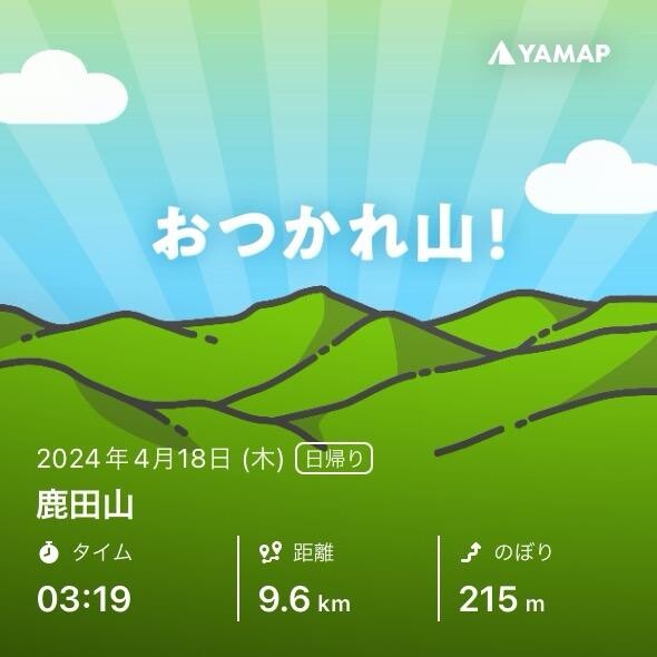 鹿田山（八王子山・雷電山）・御嶽山・弥右衛門山 / h.a.s.Uさんの鹿田山の活動データ | YAMAP / ヤマップ