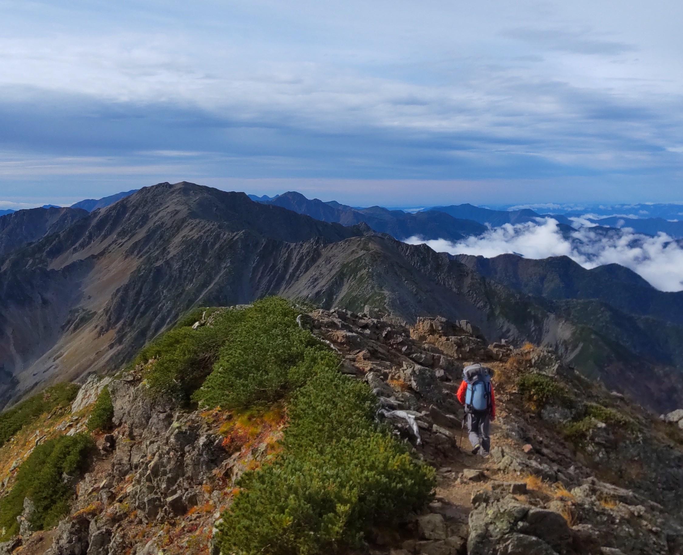 南アルプス主脈縦走・長期縦走 / wv1284さんの北岳・間ノ岳・農鳥岳の活動データ | YAMAP / ヤマップ
