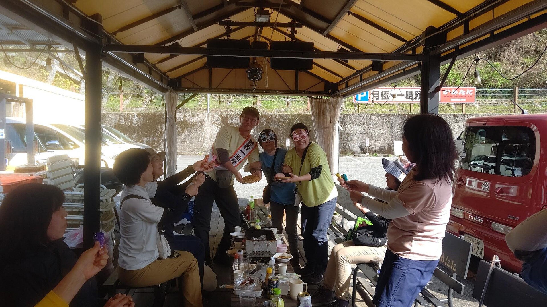 妙見口から桜とミツマタとBBQ(Birthday) / ゆみこさんのウォーキングの活動データ | YAMAP / ヤマップ