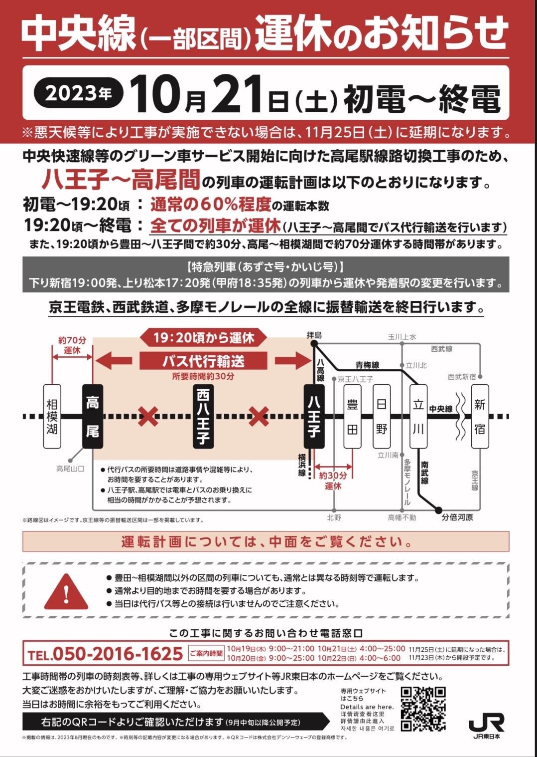 今週10/21（土）にJR中央線・八王子... / じじさんのモーメント | YAMAP / ヤマップ