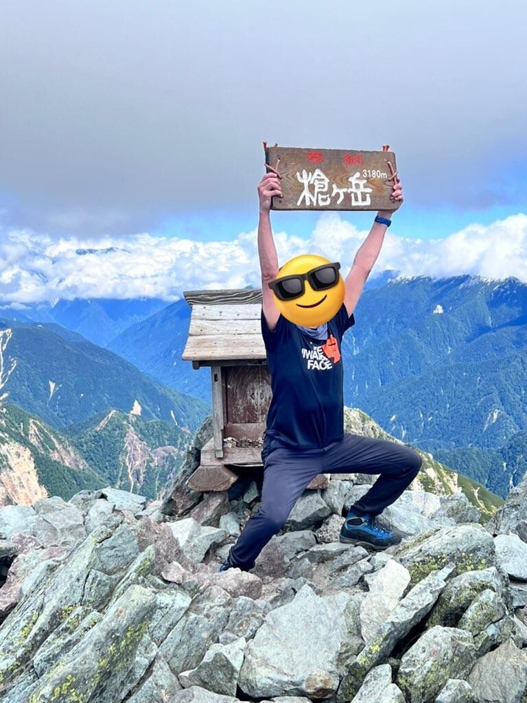 niwaka face tシャツ 槍ヶ岳... / 滑りかけのおじさんさんのモーメント | YAMAP / ヤマップ