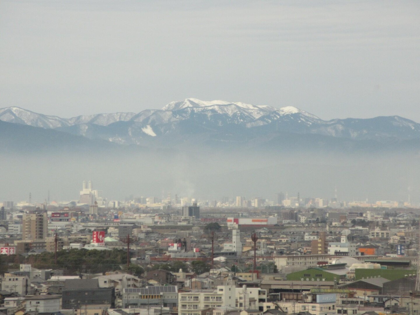 寒空の下、岐阜駅前某所より見える山々は真... / Nakachanさんのモーメント | YAMAP / ヤマップ