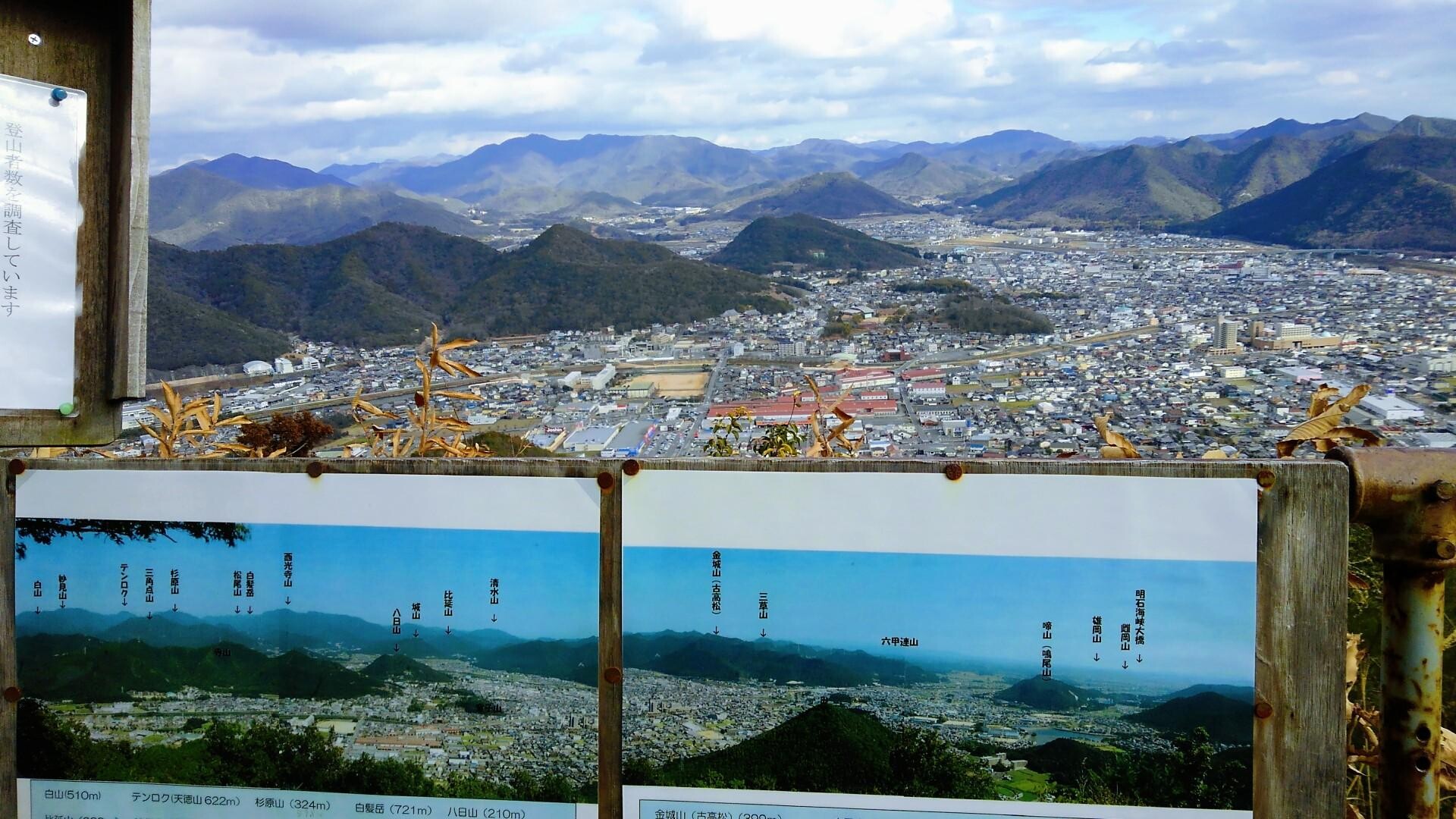 登山道また矢筈山頂上から、西脇市と取り囲... / masaponさんのモーメント | YAMAP / ヤマップ