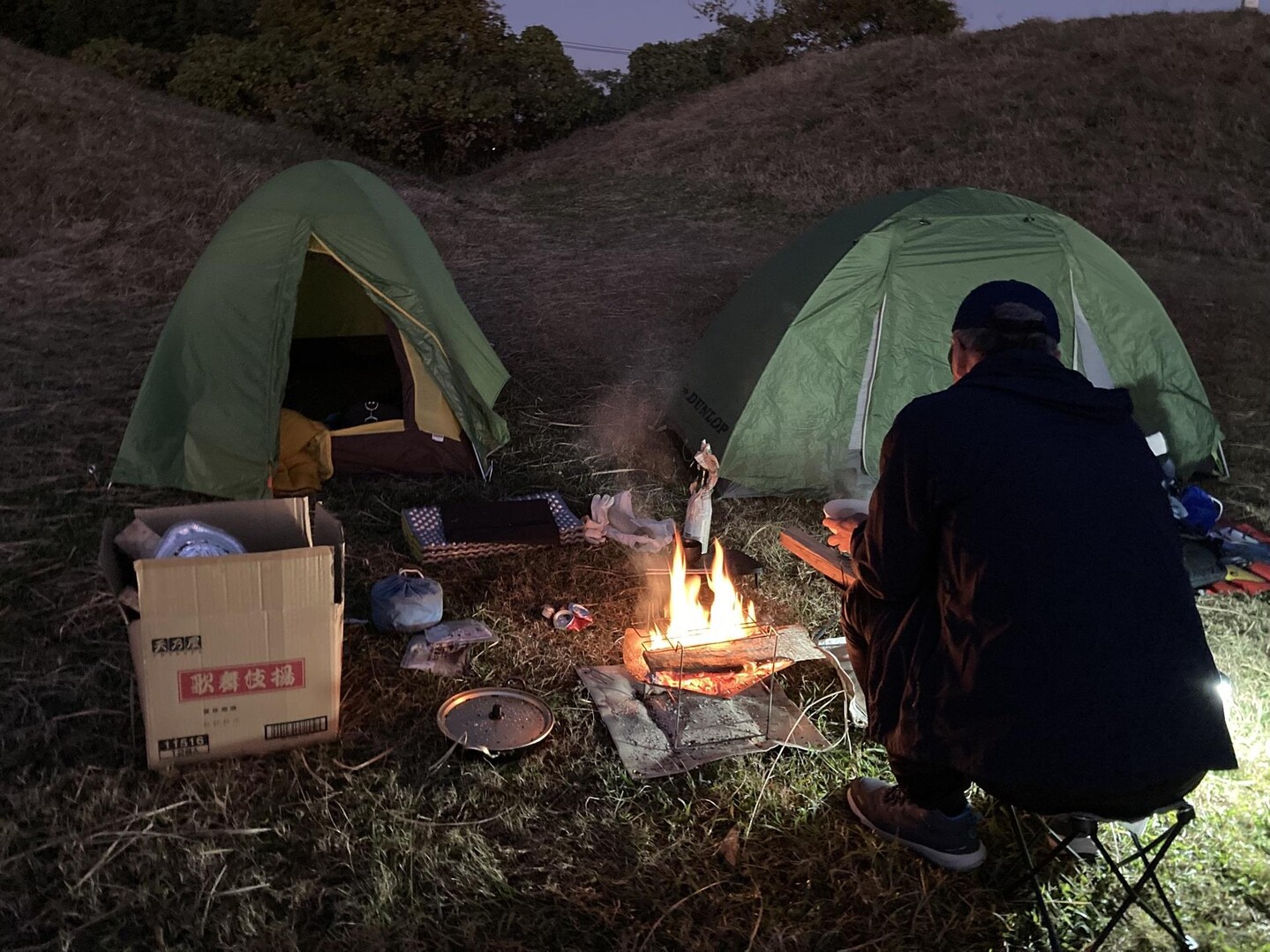 おっさん二人でキャンプ⛺️ まあまあ寒い... / BONDIさんのモーメント | YAMAP / ヤマップ
