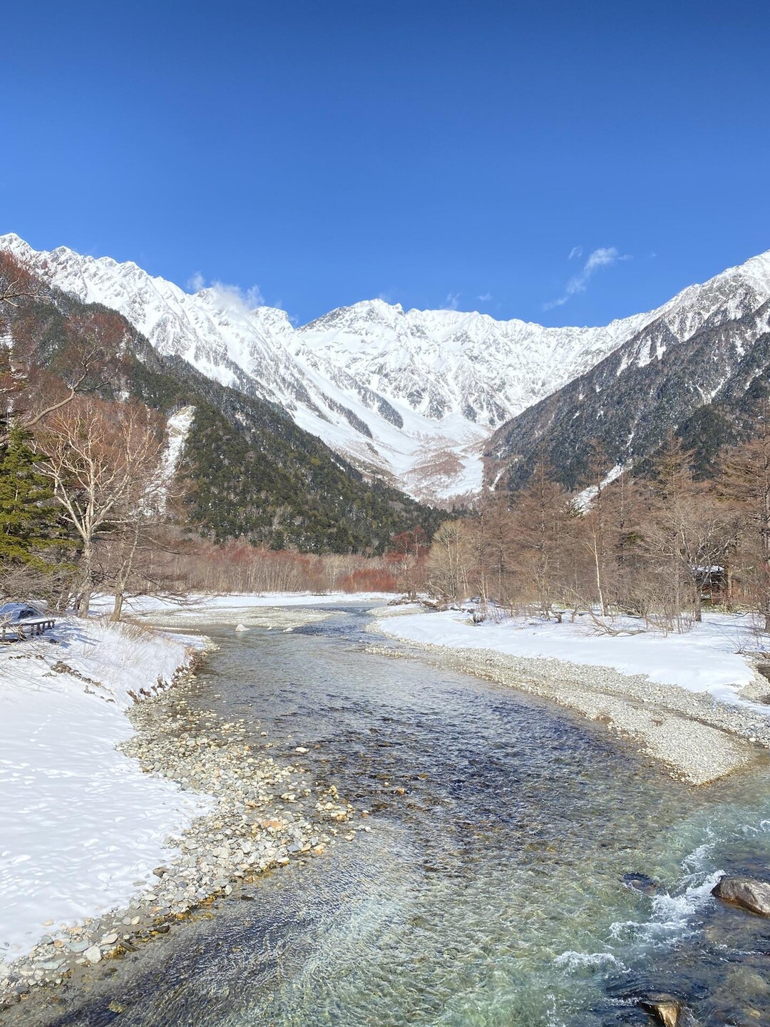 間違えなかった決断！上高地スノーハイク-2024-02-04 / rock'95さんの槍ヶ岳・穂高岳・上高地の活動データ | YAMAP / ヤマップ