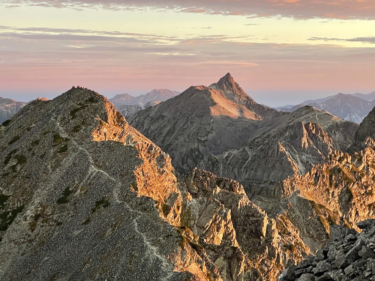 北穂高岳南峰・北穂高岳・涸沢岳・奥穂高岳 / Miho.Nさんの槍ヶ岳・穂高岳・上高地の活動データ | YAMAP / ヤマップ