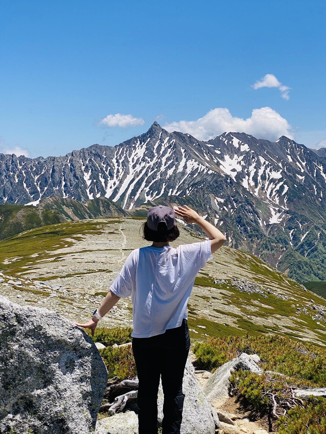 【残雪期VR】大ノマ乗越から思い出の双六岳へ🎲 / なこさんの槍ヶ岳・穂高岳・上高地の活動データ | YAMAP / ヤマップ