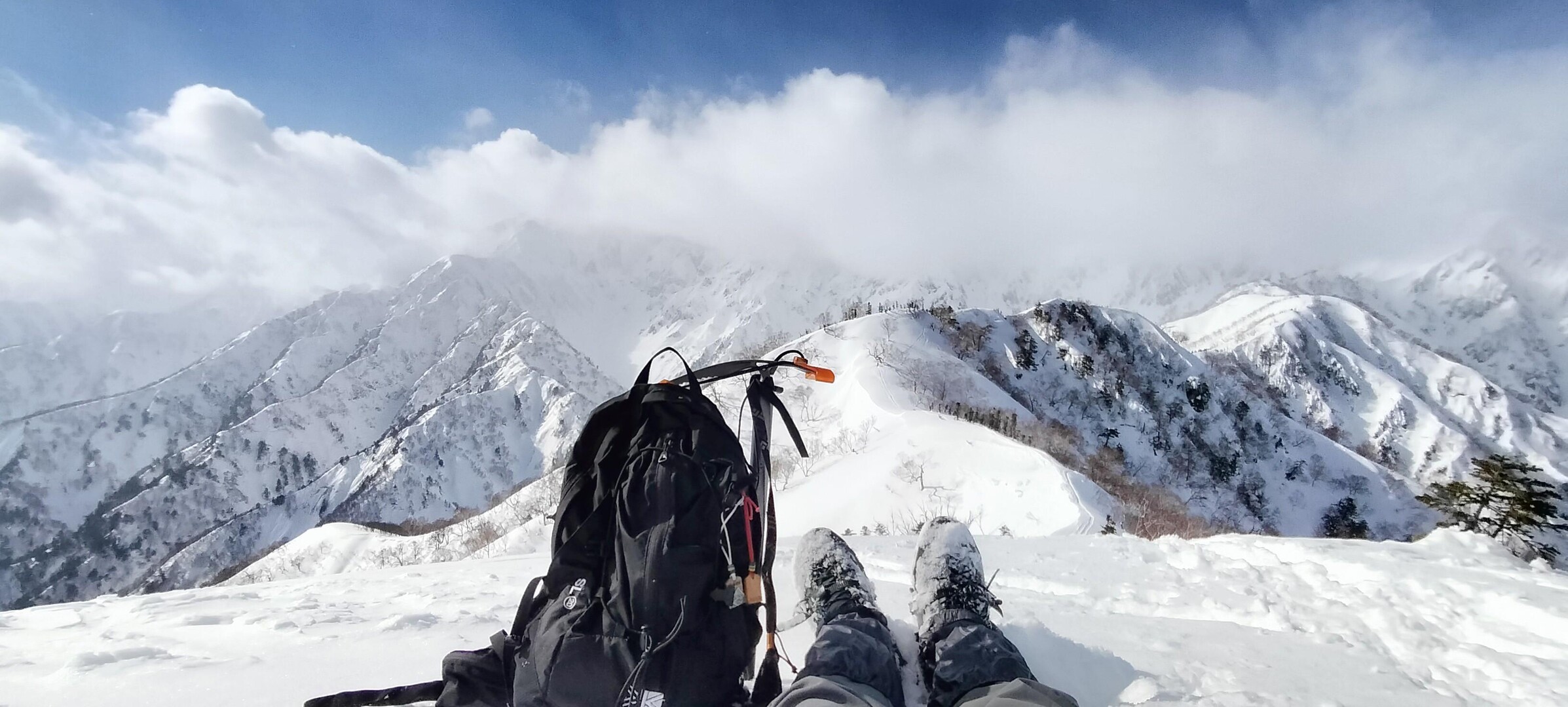 Yama〽Sampo -109- Get closer to the N. Alps!! / YACCHI⋆☽さんの鹿島槍ヶ岳・五竜岳（五龍岳）・唐松岳の活動データ | YAMAP / ヤマップ