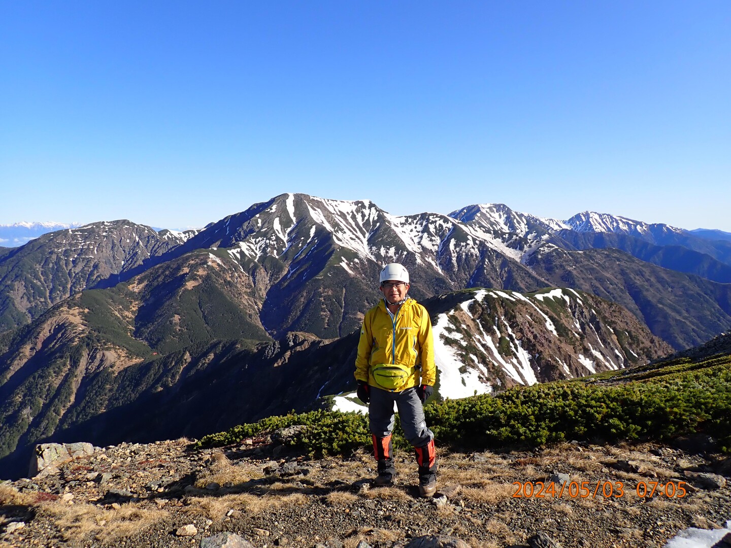 宿題の上河内岳 / X3Dさんの聖岳・大沢岳・光岳の活動データ | YAMAP / ヤマップ