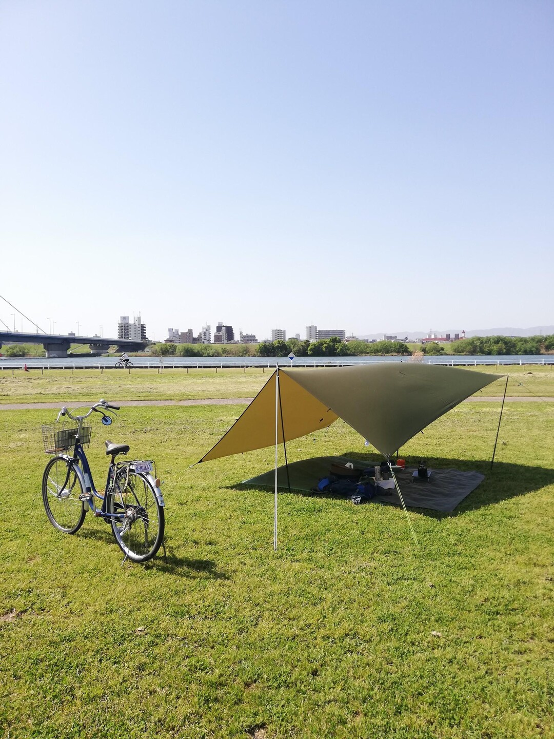 今日は久しぶりに淀川河川敷でデイキャンプ... / kazzさんのモーメント | YAMAP / ヤマップ